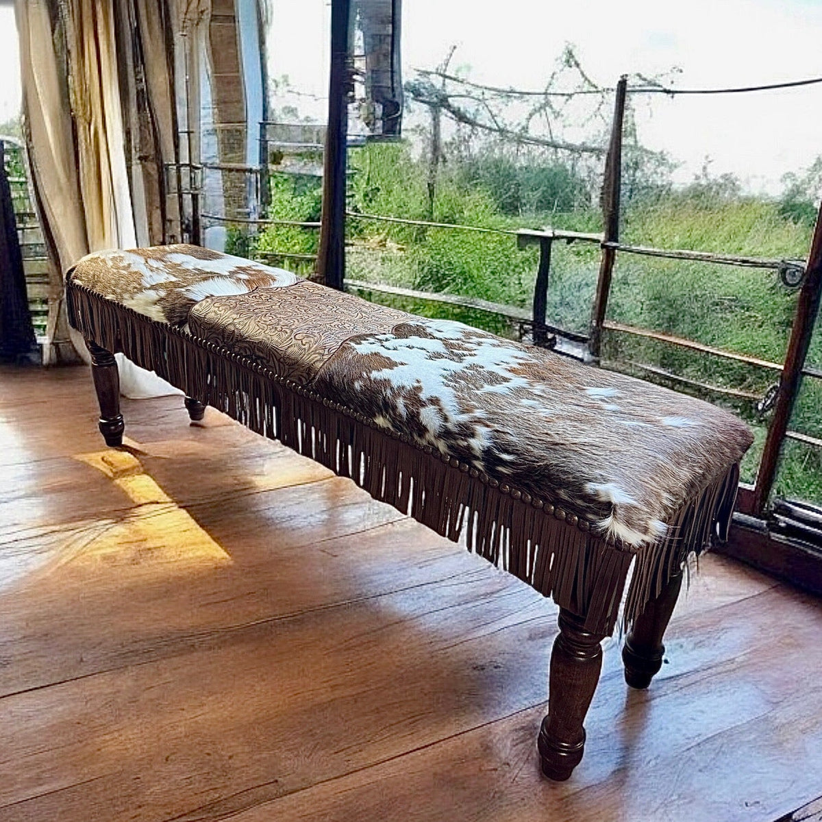 Farmhouse Ottomans | Western Footstools and Poufs – Your Western Decor