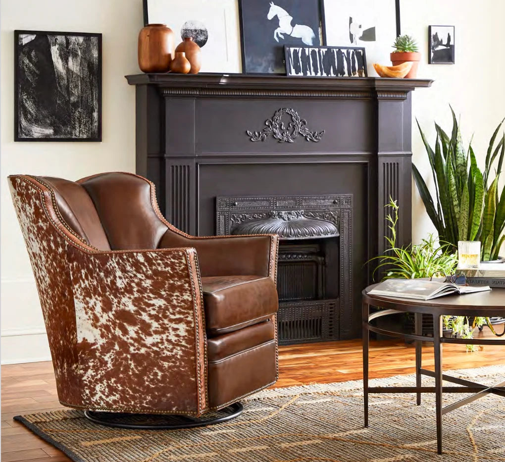 Leather Glider & Swivel Chairs | Your Western Decor