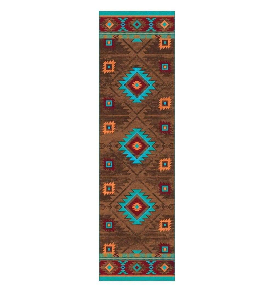 Aztec Whiskey River Rugs in Turquoise | Your Western Decor