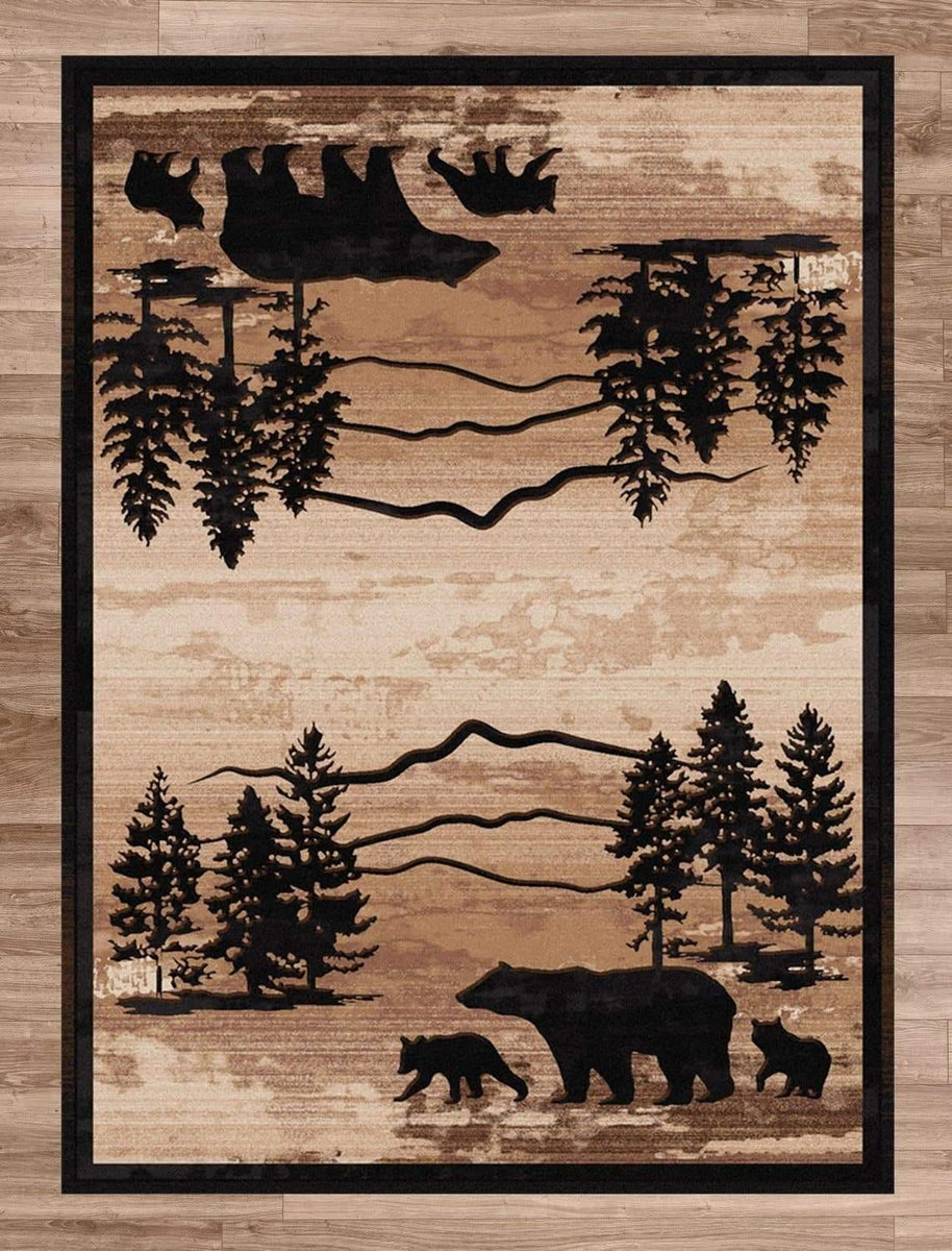 Northern Wildlife Area Rugs | Bear Decor | Your Western Decor