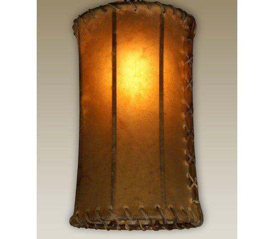 8" Cylinder Raw Hide Lamp Shade | Your Western Decor