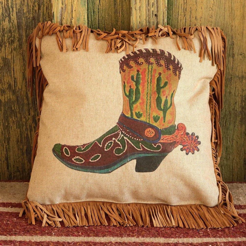 Electric Cowboy Boot Throw Pillow | Your Western Decor