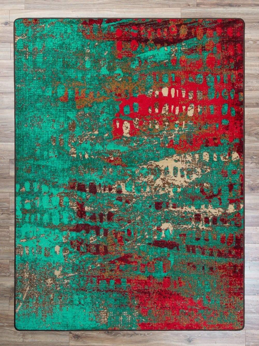 Forward Shift Red & Turquoise Rugs | Your Western Decor