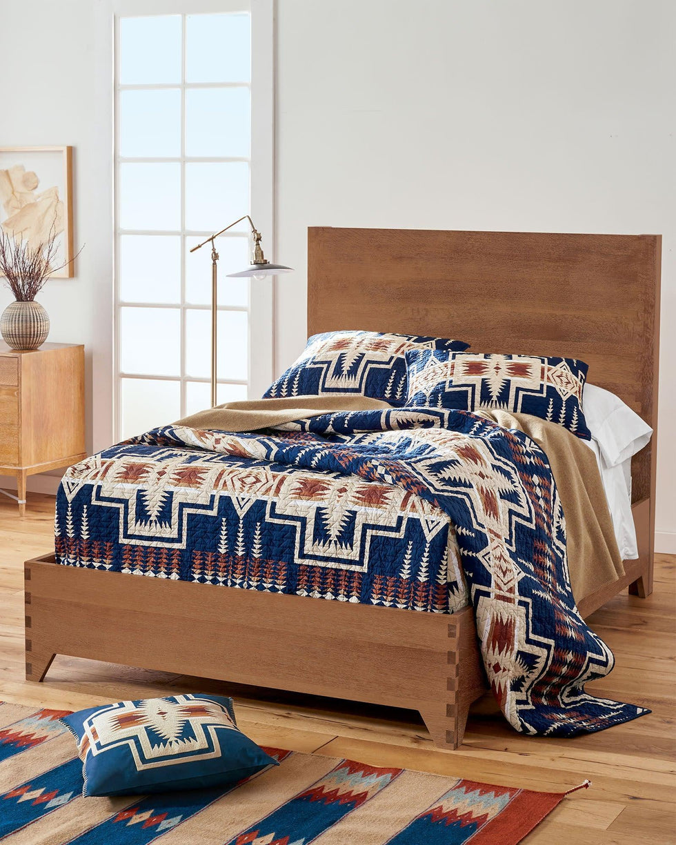 Harding Navy Coverlet Set | Pendleton Bedding | Your Western Decor
