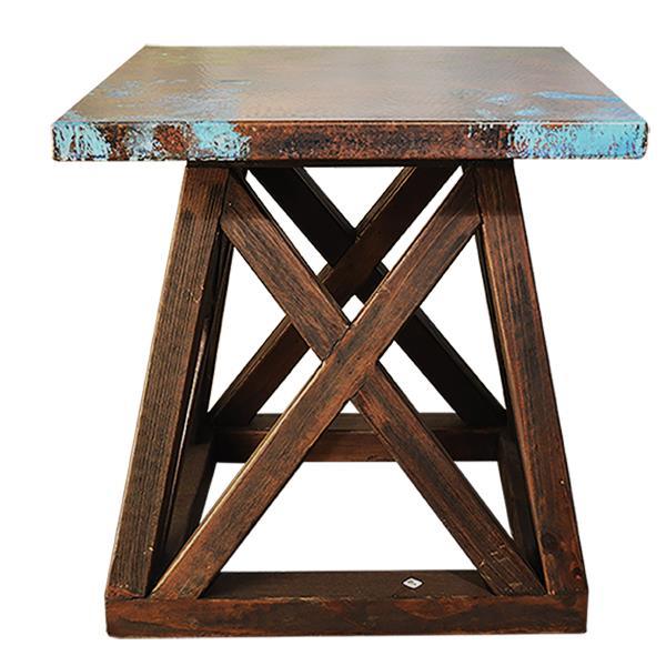 Oil Derrick Copper Side Table | Furniture | Your Western Decor