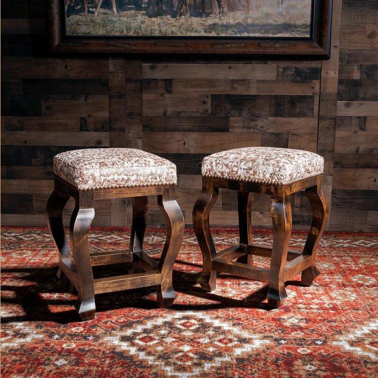 Santa Rosa Leather Bar Stool | Western Stools | Your Western Decor