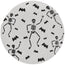 Round Bats & Skeletons Placemat Set | Your Western Decor