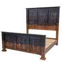 Spanish Hacienda Carved Bed | Rustic Bedroom Furniture – Your Western Decor