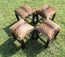 Axis Deer Hide Upholstered Bar Stools | Your Western Decor