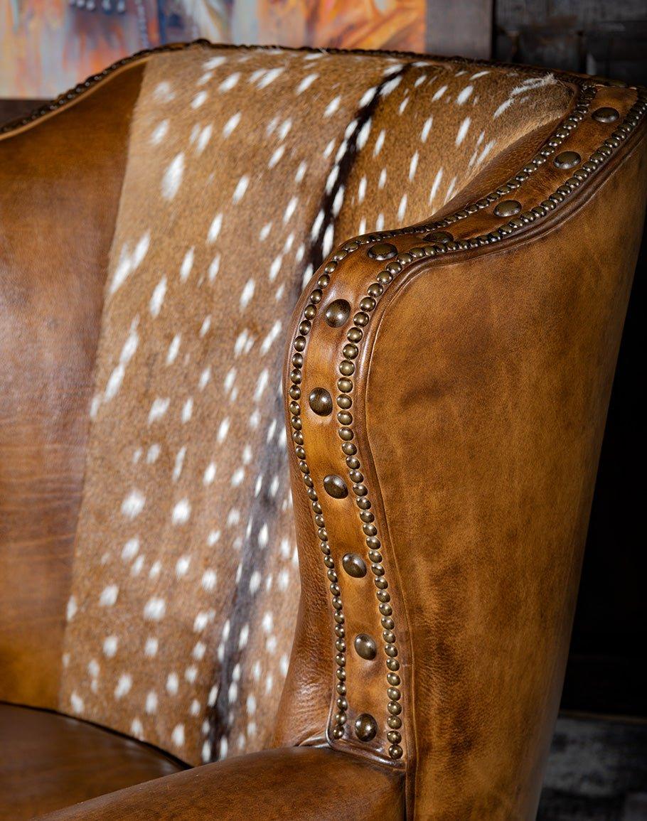 Axis Hide & Leather Accent Chair | Your Western Decor