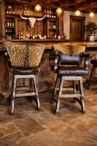 Western Bar Stools | Rustic Farmhouse Bar Stools – Your Western Decor