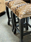Axis Deer Hide Upholstered Bar Stools | Your Western Decor