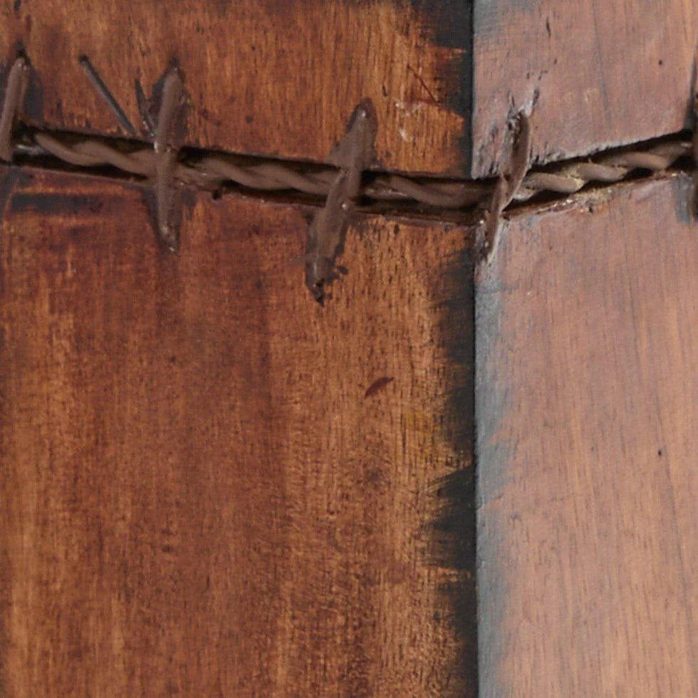 Rustic Ranch Wood Table Lamp w/ Barbed Wire| Your Western Decor