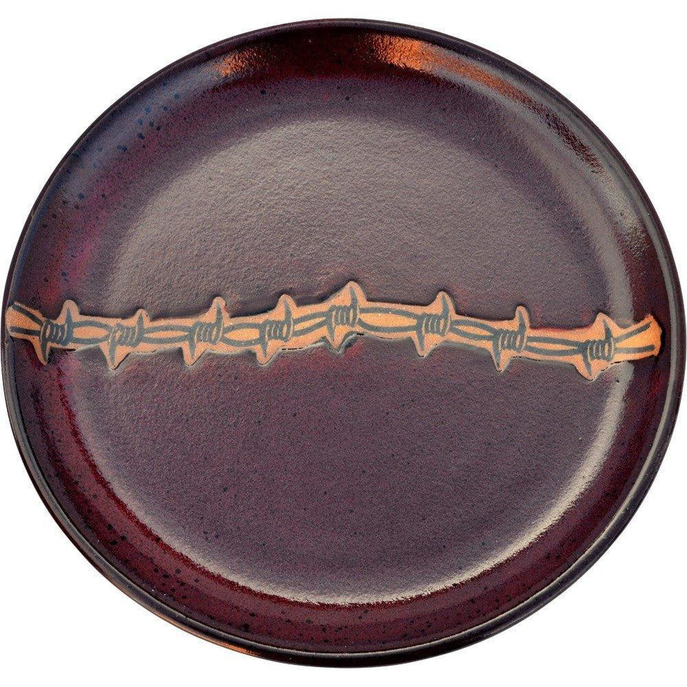 Barbed Wire Western Dinnerware in Red | Your Western Decor