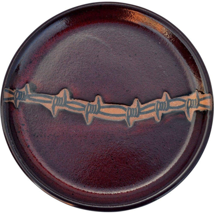 Barbed Wire Western Dinnerware in Red | Your Western Decor