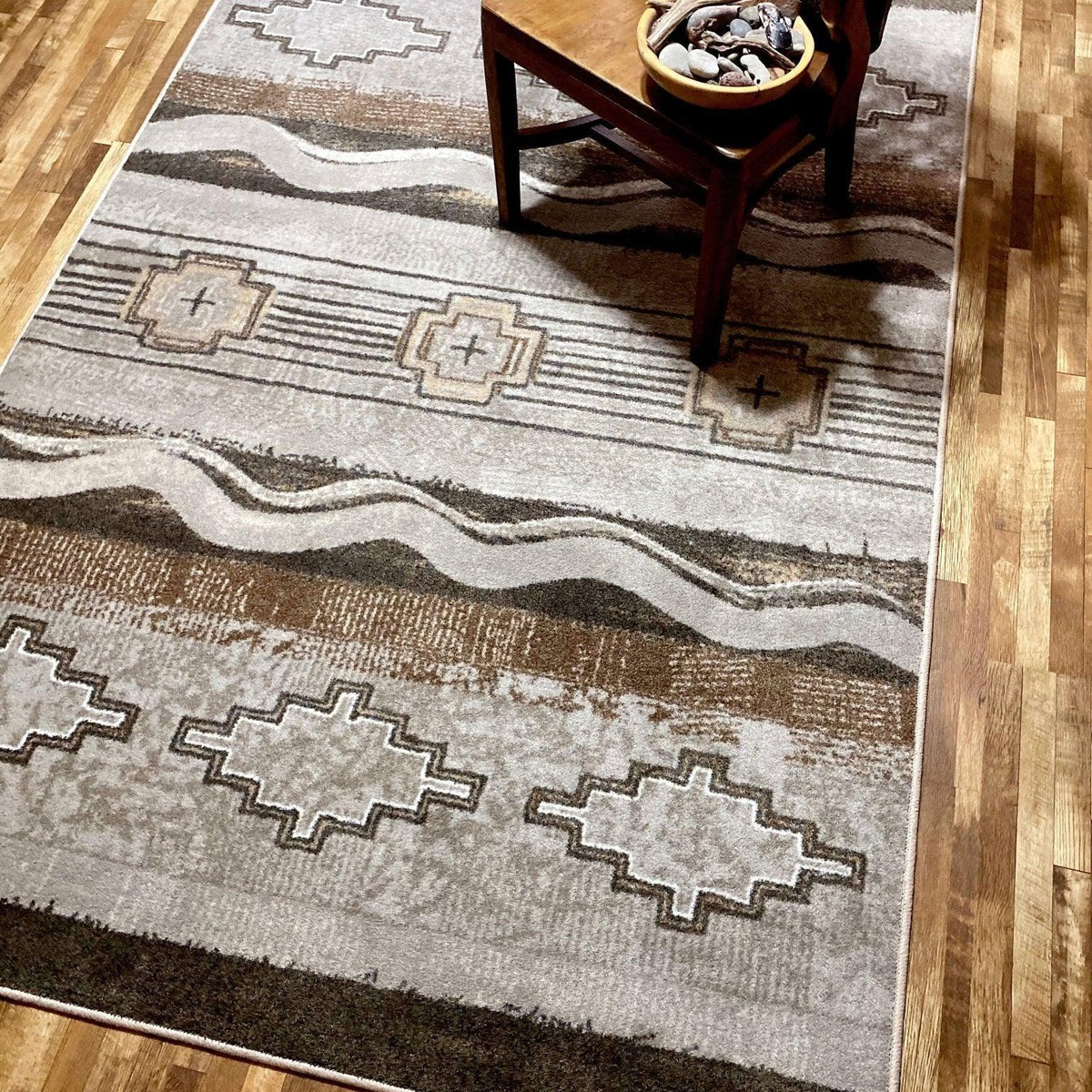 Barton Beige Southwestern Rugs USA Made | Your Western Decor