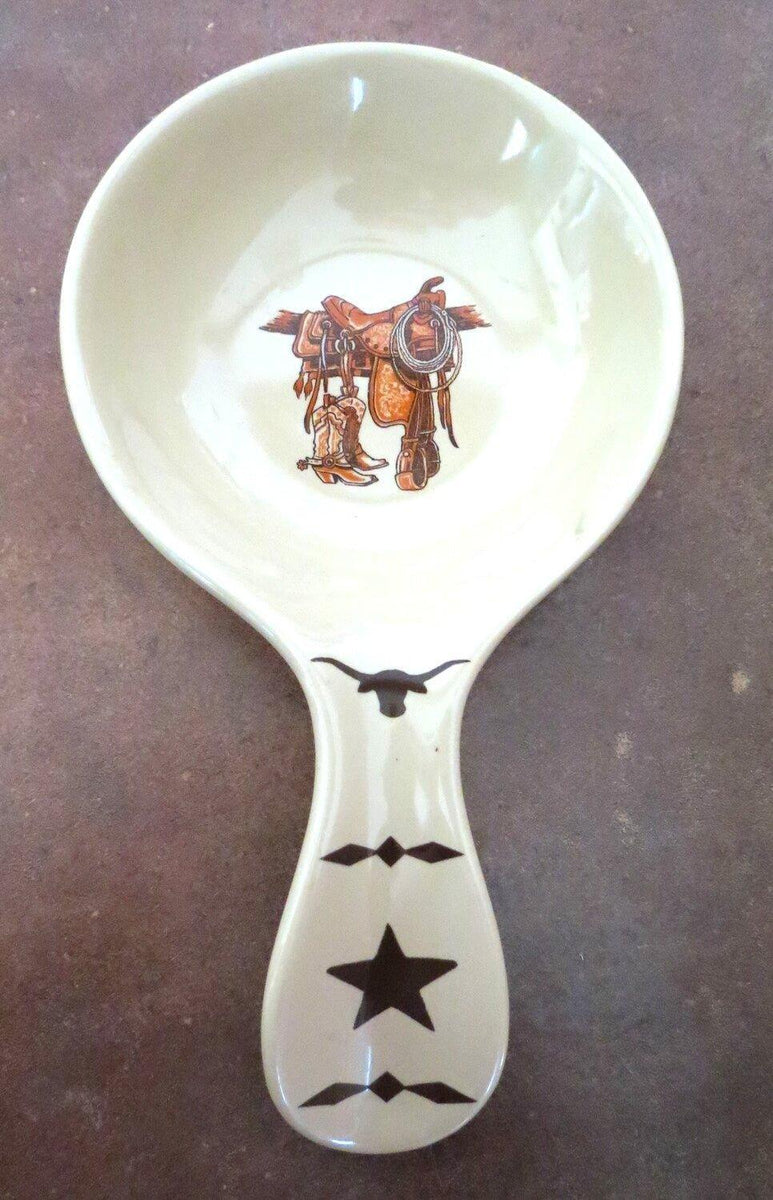 Boots & Saddle Spoon Rest | Western Kitchen | Your Western Decor