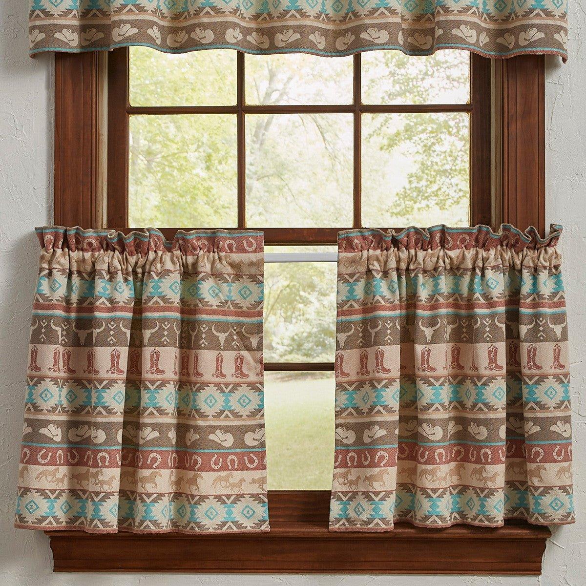 Cowboy's Western Window Tiers | Western Window Treatments – Your ...