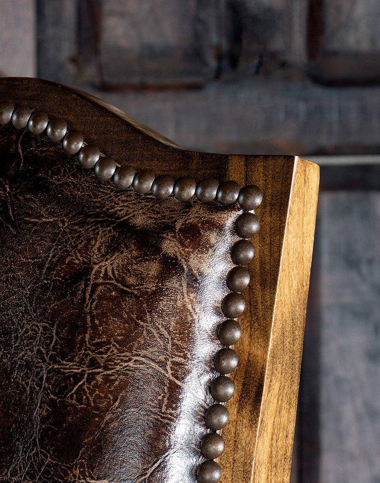 Leather & Axis Hide Side Chair | Rustic Dining | Your Western Decor