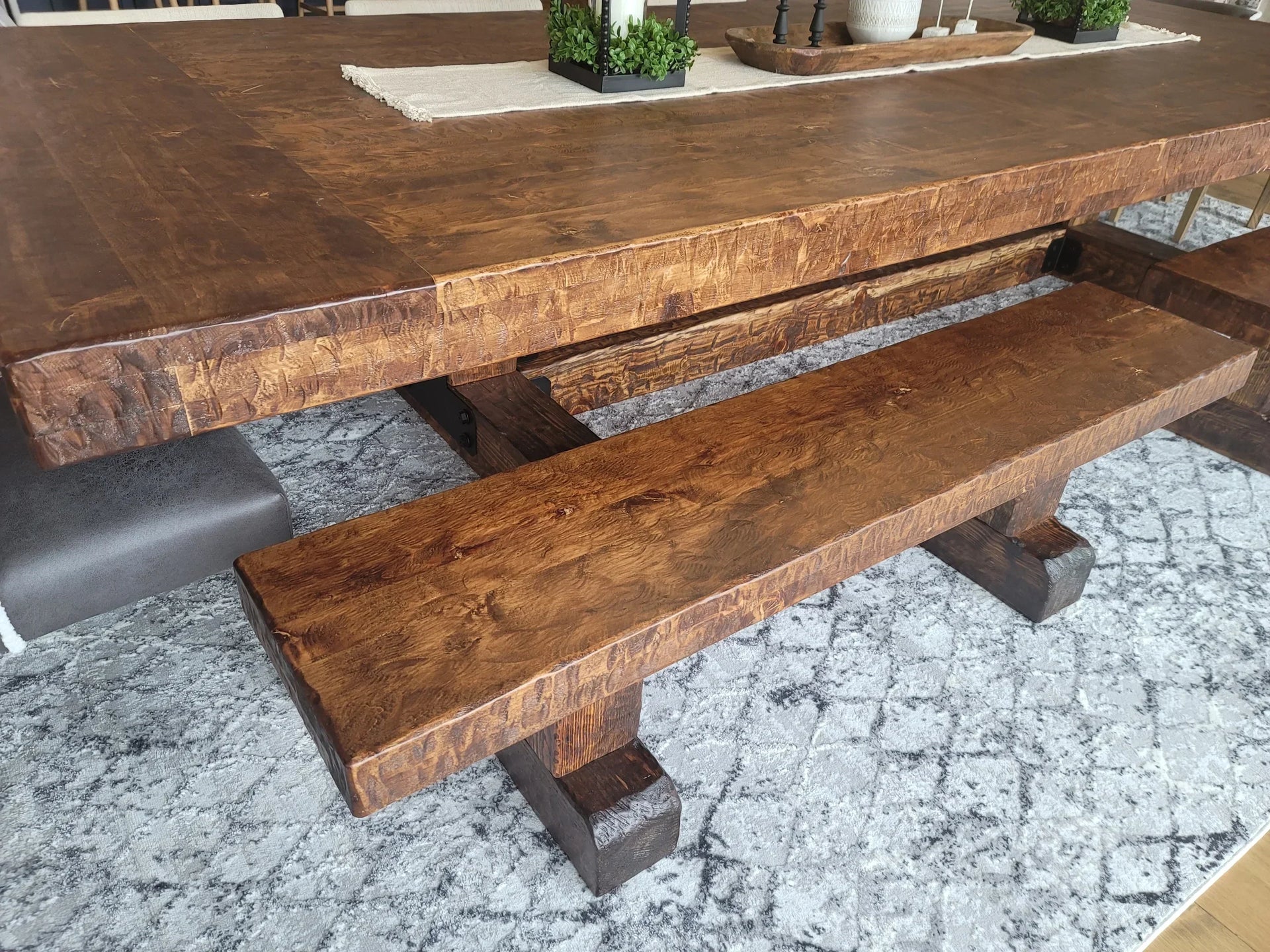 Knotty Alder Wood Rustic Dining Table | Your Western Decor
