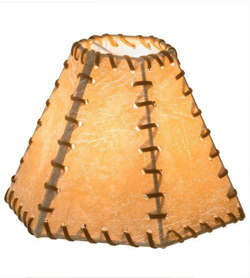 Distressed Faux Leather Lamp Shade 6" | Your Western Decor