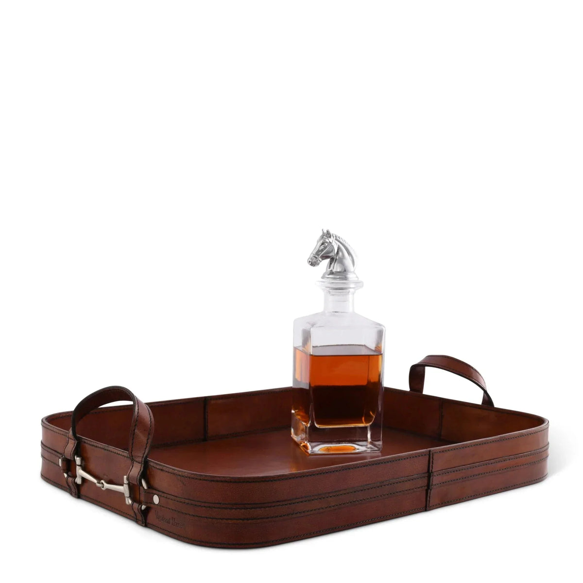 Leather Snaffle Bit Serving Tray | Your Western Decor