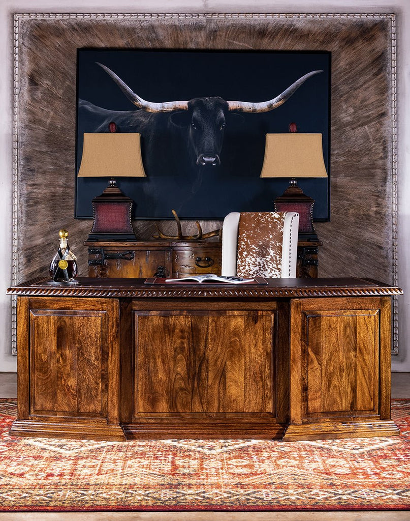 Rustic Executive Office Desk | Office Furniture | Your Western Décor ...