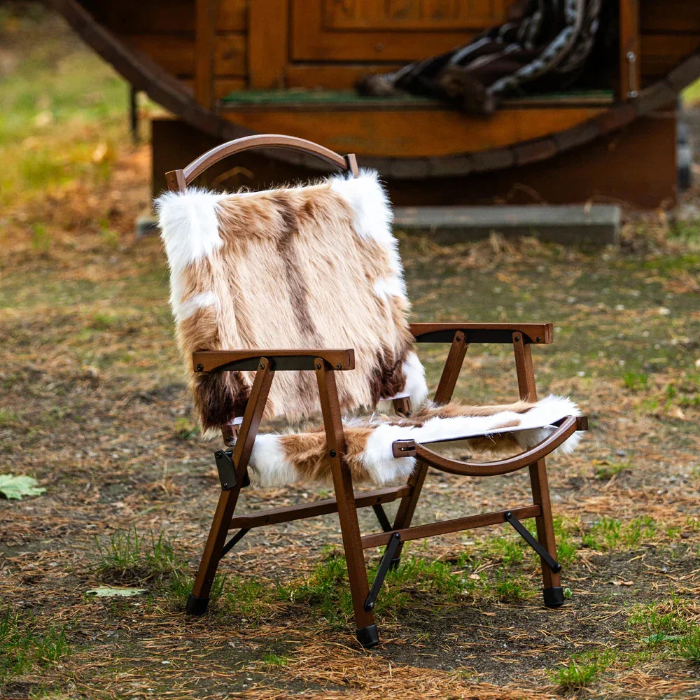 Springbok Faux Fur Folding Chair | Your Western Decor