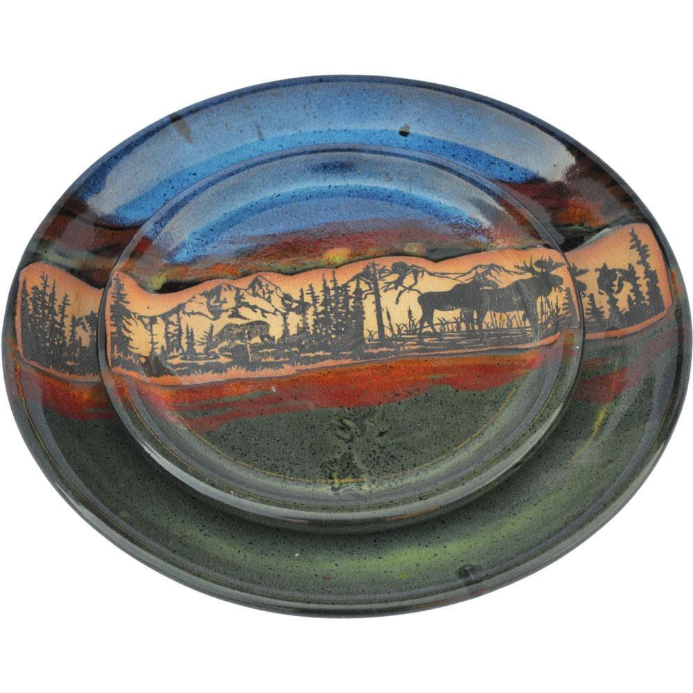 Forest Moose Pottery Dinnerware USA Made | Your Western Decor