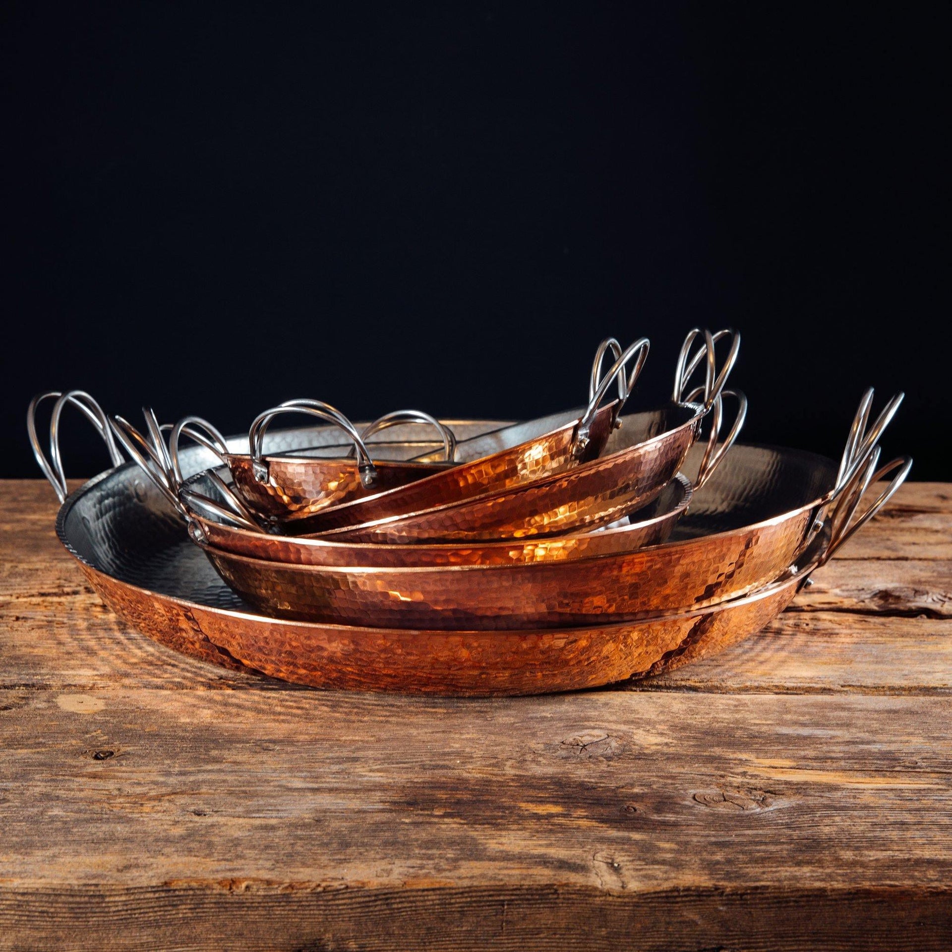 Hammered Copper Paella Pan | Copper Pan | Your Western Decor