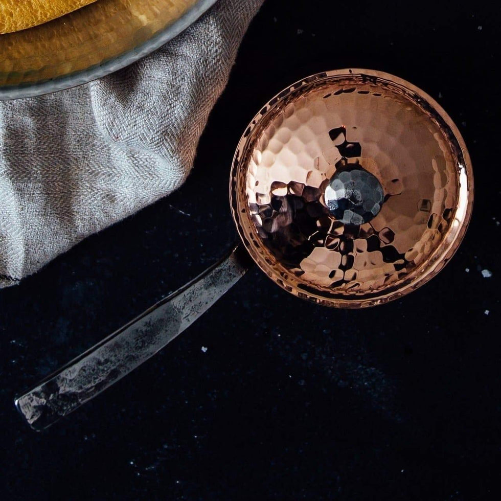 Hammered Copper Butter Melting Pot | Your Western Decor