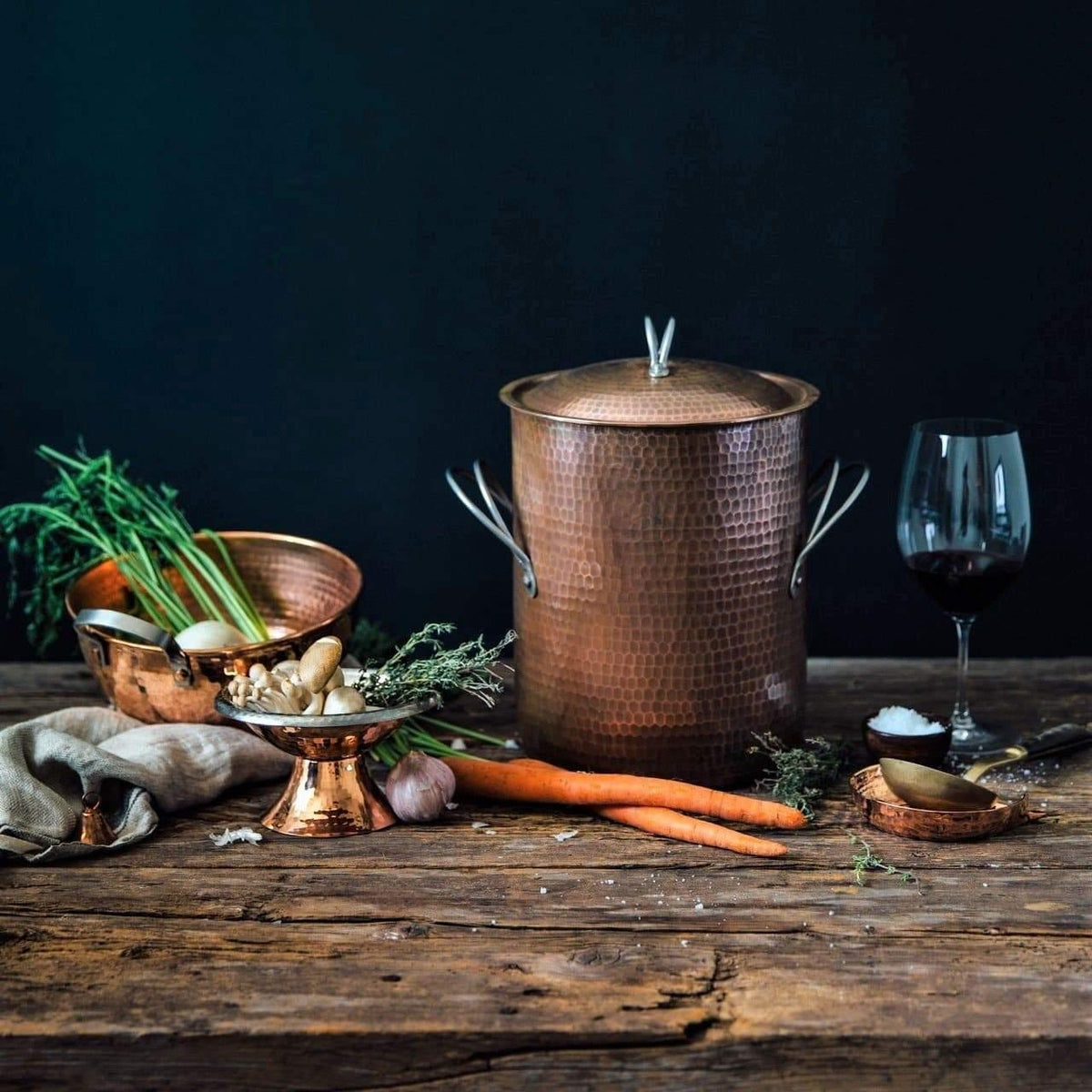 Hammered Copper Butter Melting Pot | Your Western Decor
