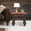 Copper Top Hand Carved End Table | Your Western Decor