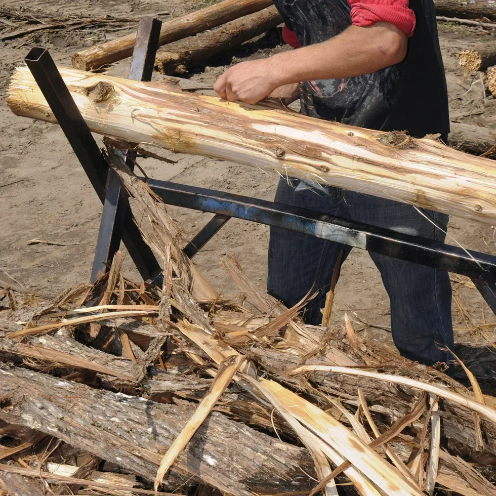 Rustic Natural Cedar Log Bed | Log Beds | Your Western Decor