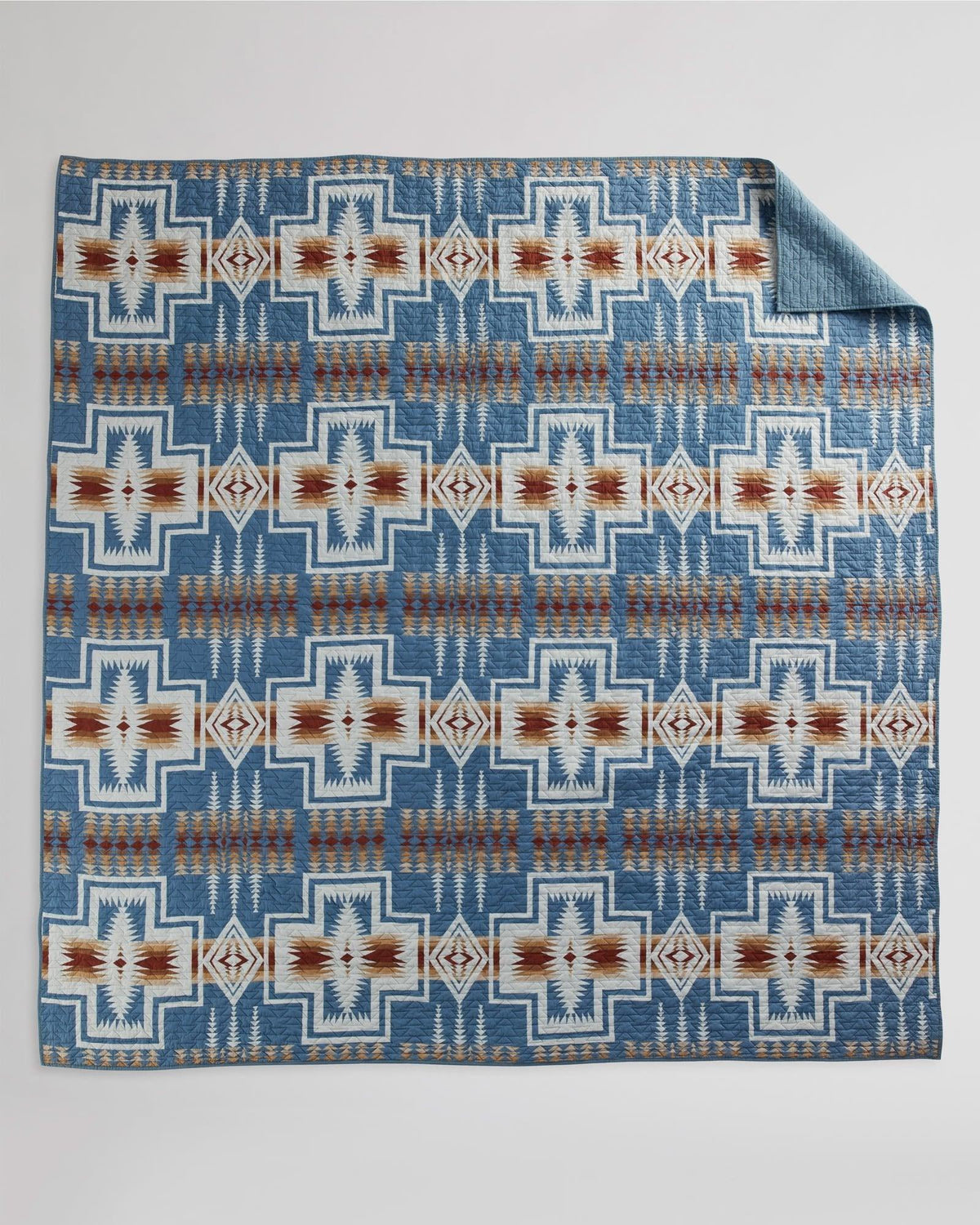 Harding Blues Pendleton Coverlet Set | Your Western Decor
