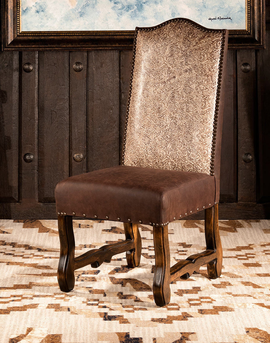 Heritage Ranch Leather Dining Chair | Your Western Decor