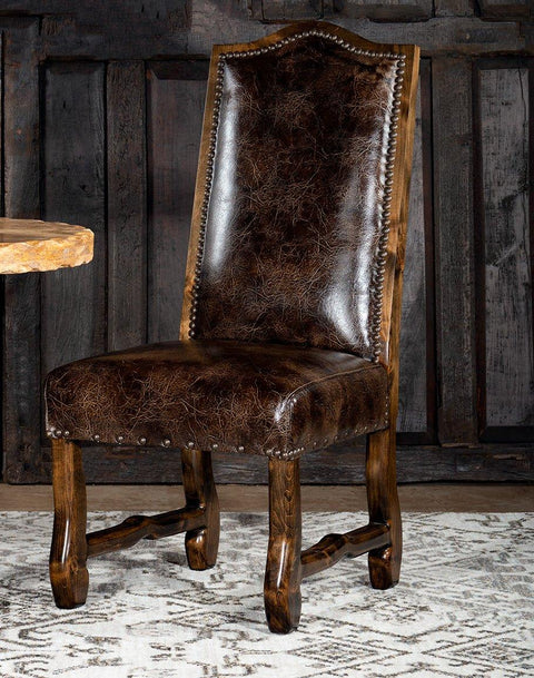 Leather & Axis Hide Side Chair | Your Western Decor
