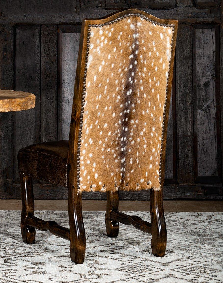 Leather & Axis Hide Side Chair | Your Western Decor