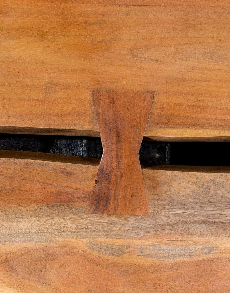 Rustic Acacia Live Edge Bed | Modern Rustic Bedroom Furniture – Your ...