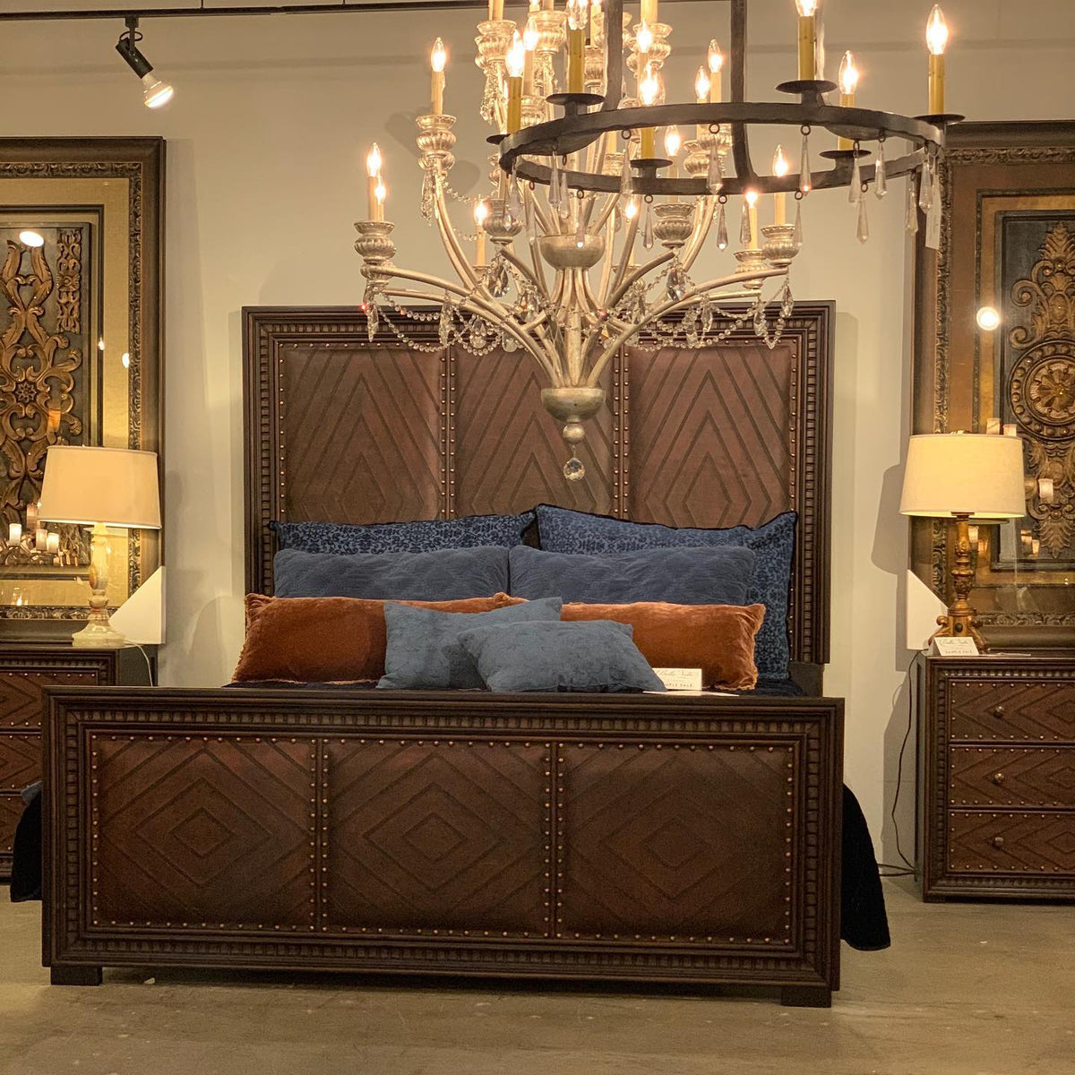 Montana Morning Modern Rustic Leather Bed | Western Beds – Your Western ...