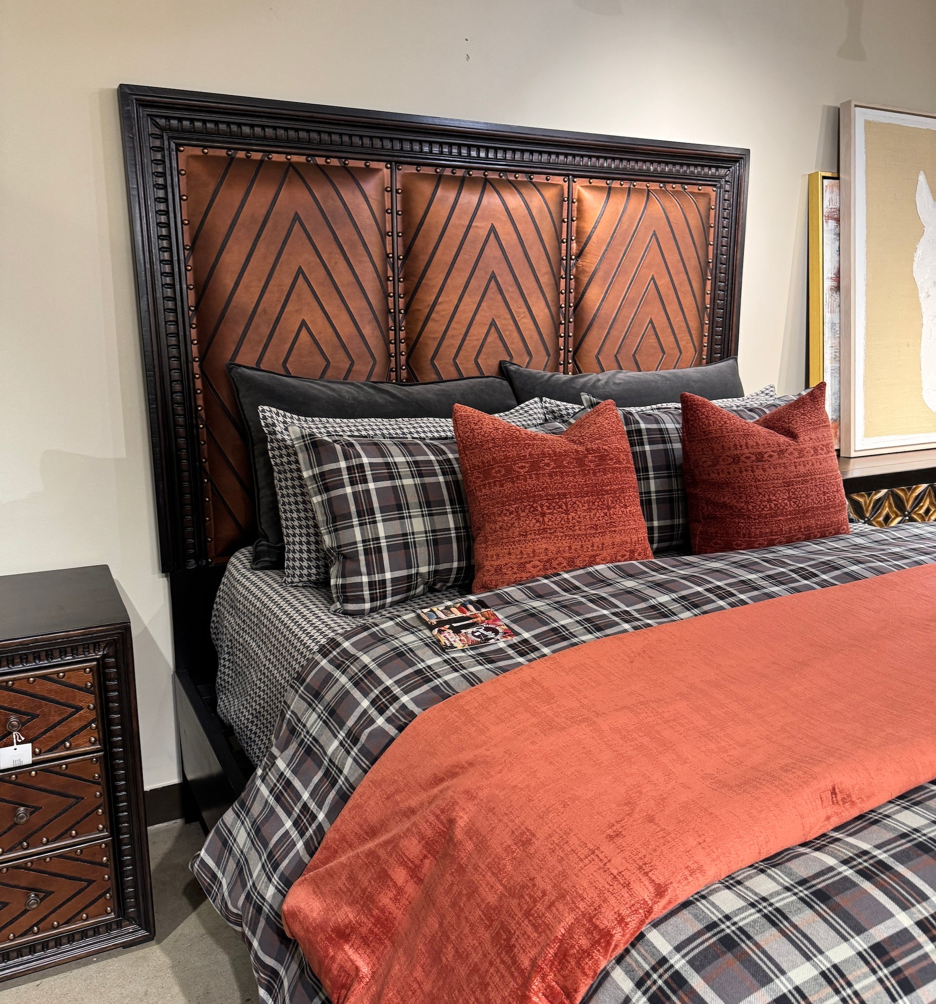 Montana Morning Modern Rustic Leather Bed | Western Beds – Your Western ...