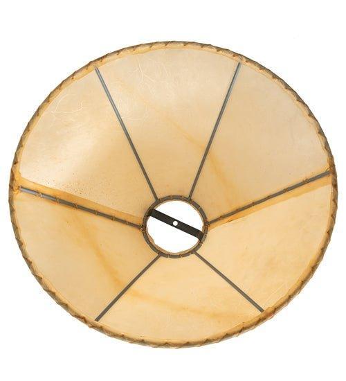 Natural Rawhide Lamp Shade 20" USA Made | Your Western Decor