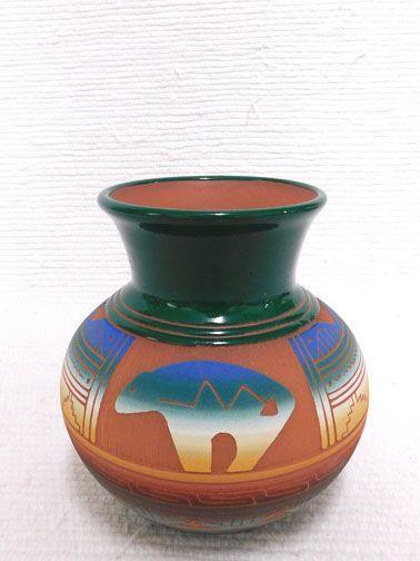 Navajo Spirit Bear Clay Pot | Handmade Native American Pottery – Your ...