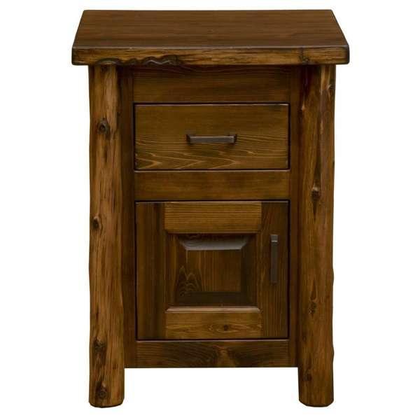 North Woods Rustic Nightstand | American Made Log Furniture – Your ...