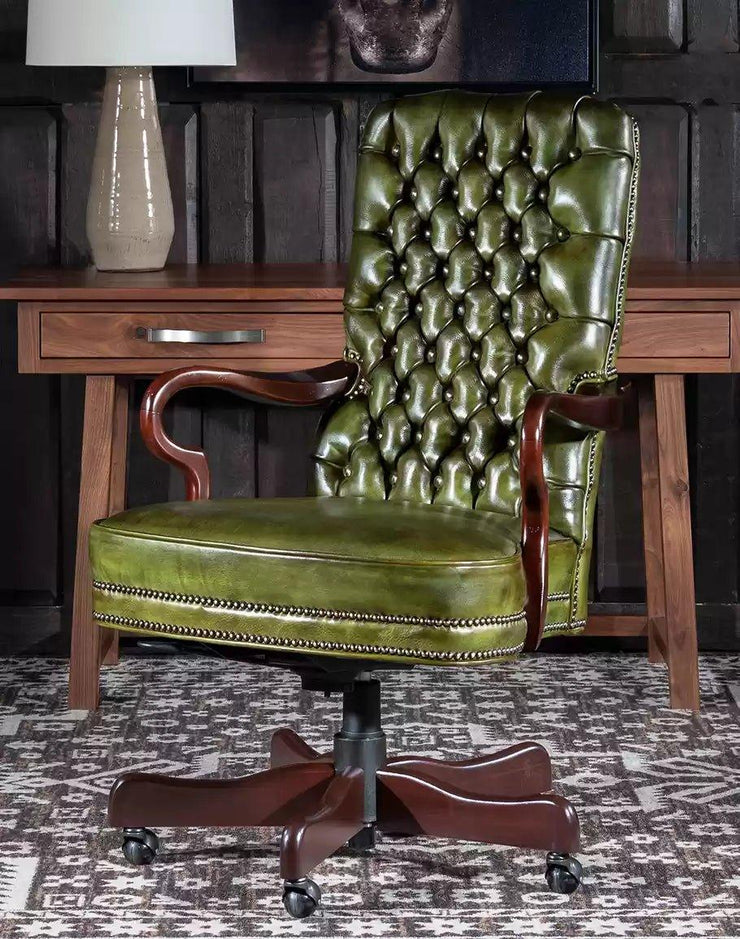Western Cowhide Leather Office Chairs | Your Western Decor