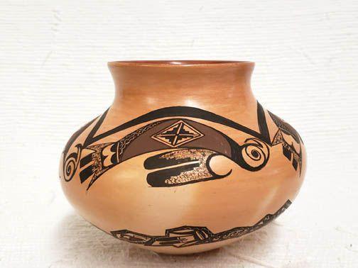 Handmade & Painted Parrot Hopi Pot | Your Western Decor