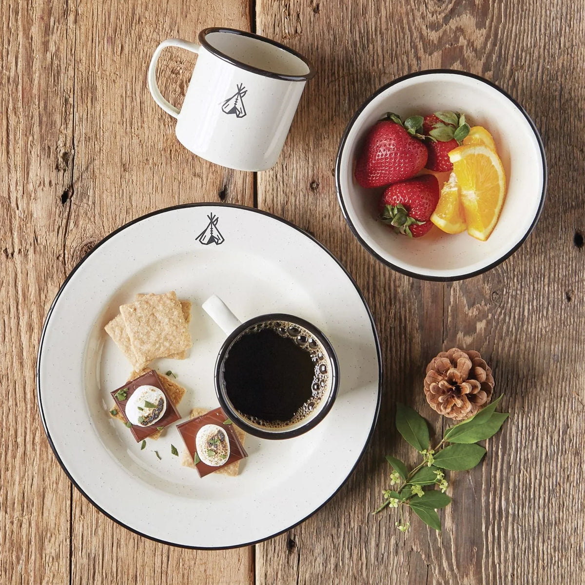 Tepee Camp Pendleton Enamelware Dishes | Your Western Decor