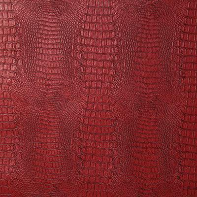 Red Croc Embossed Faux Leather | Your Western Decor