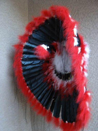 Red Moon Warbonnet Crafted by Native American Artisans – Your Western Decor