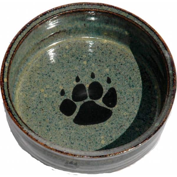 Sea Mist Paw Print Pet Bowls | Your Western Decor